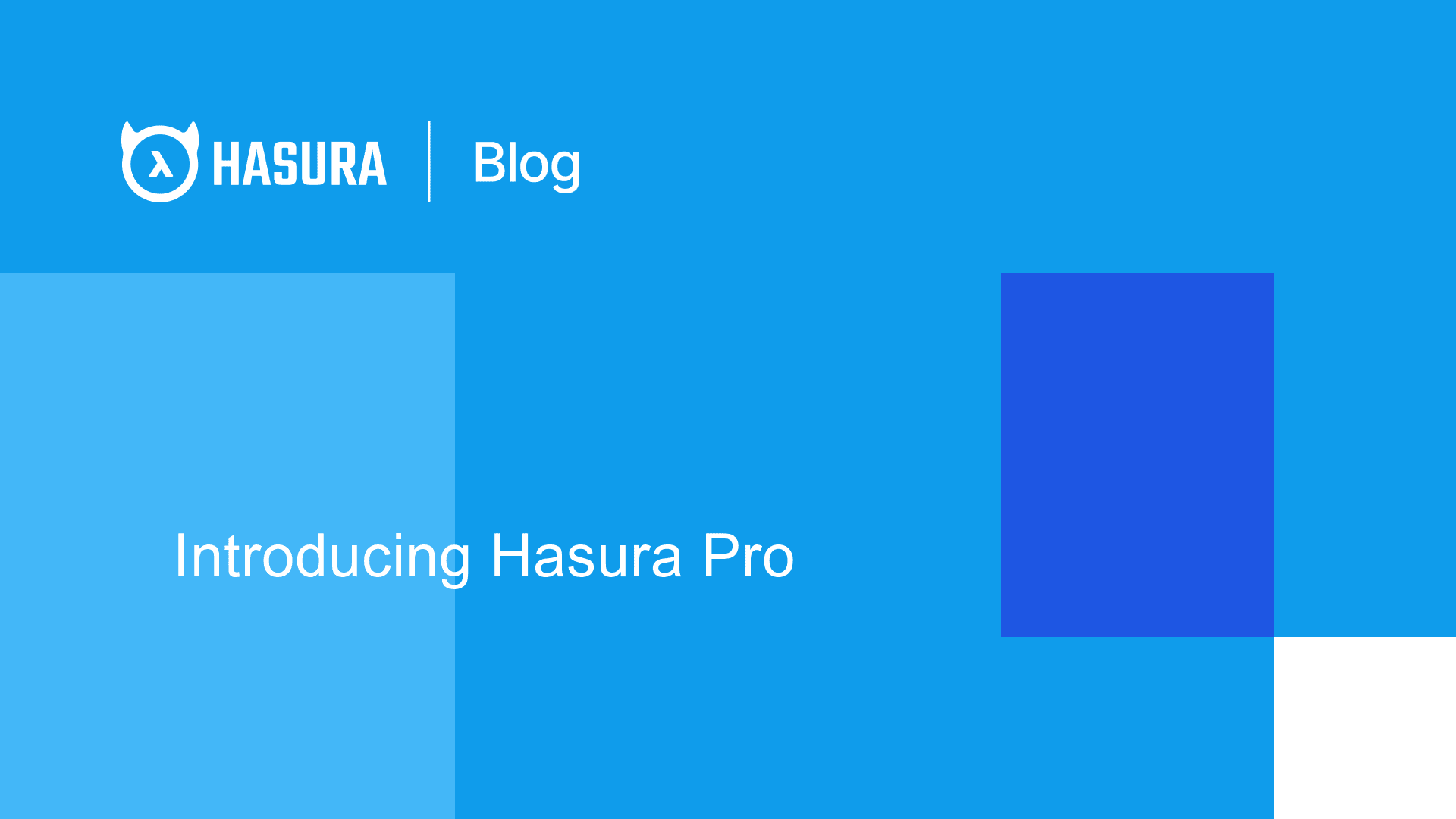 Introducing Hasura Pro - Hasura for enterprises & teams in production Introducing Hasura Pro - Hasura for enterprises & teams in production